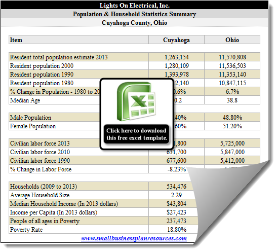 Free Electrical Contractor Business Plan Template Target Market 